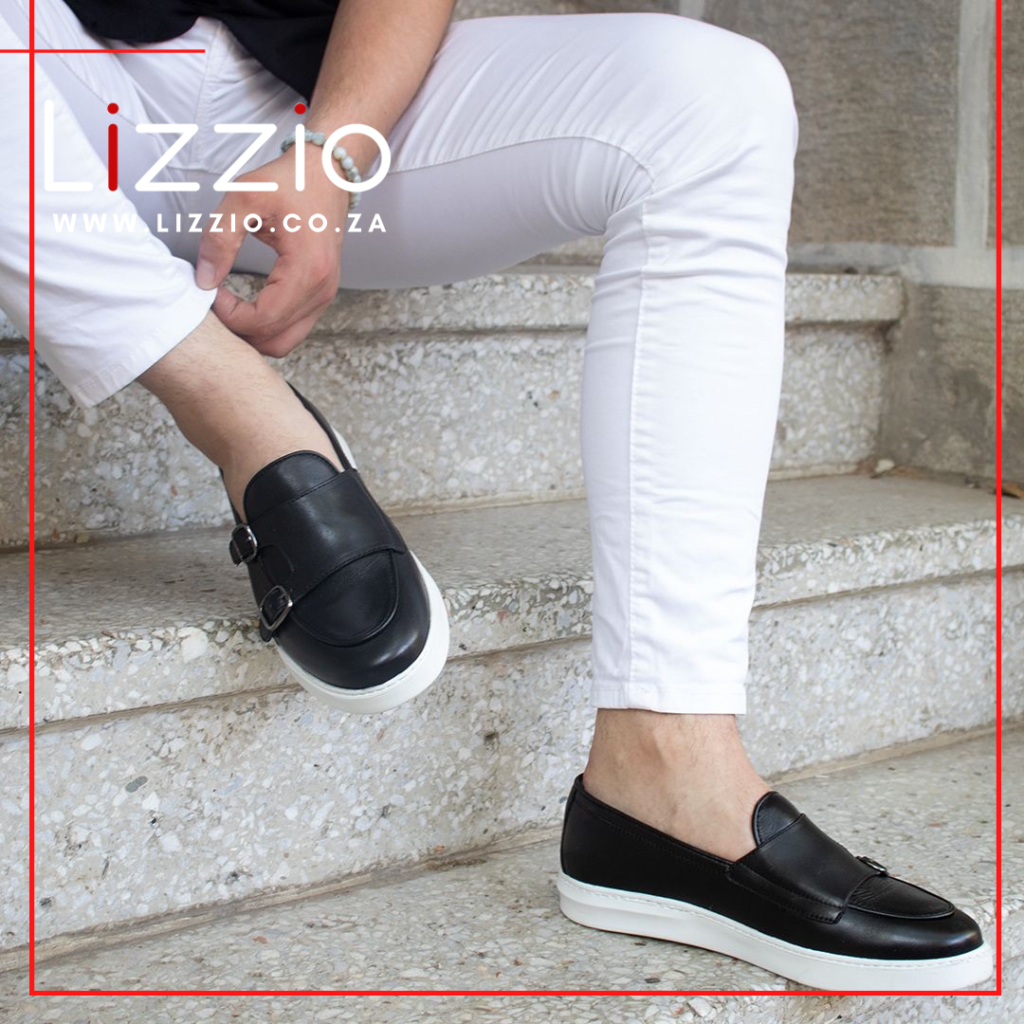 Black Zone Leather Loafers | Lizzio